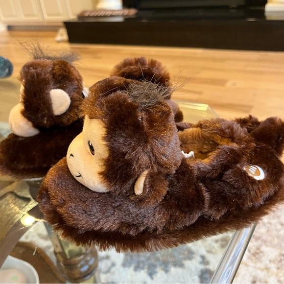 Build-A-Bear | Shoes | Build A Bear Slippers Smiley Monkey House Shoes ...
